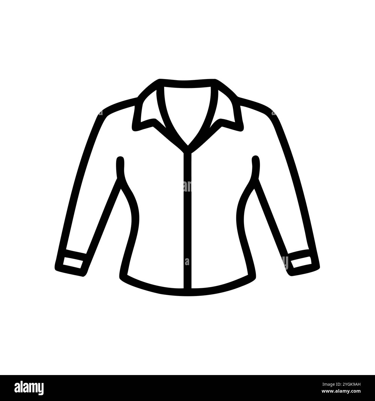 simple vector illustration of a blouse , in a simple and clean style ...