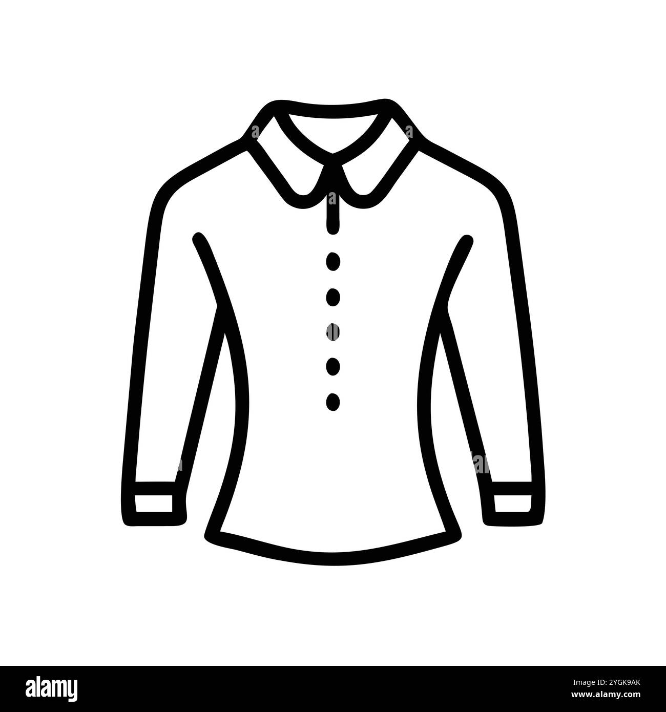 simple vector illustration of a blouse , in a simple and clean style ...