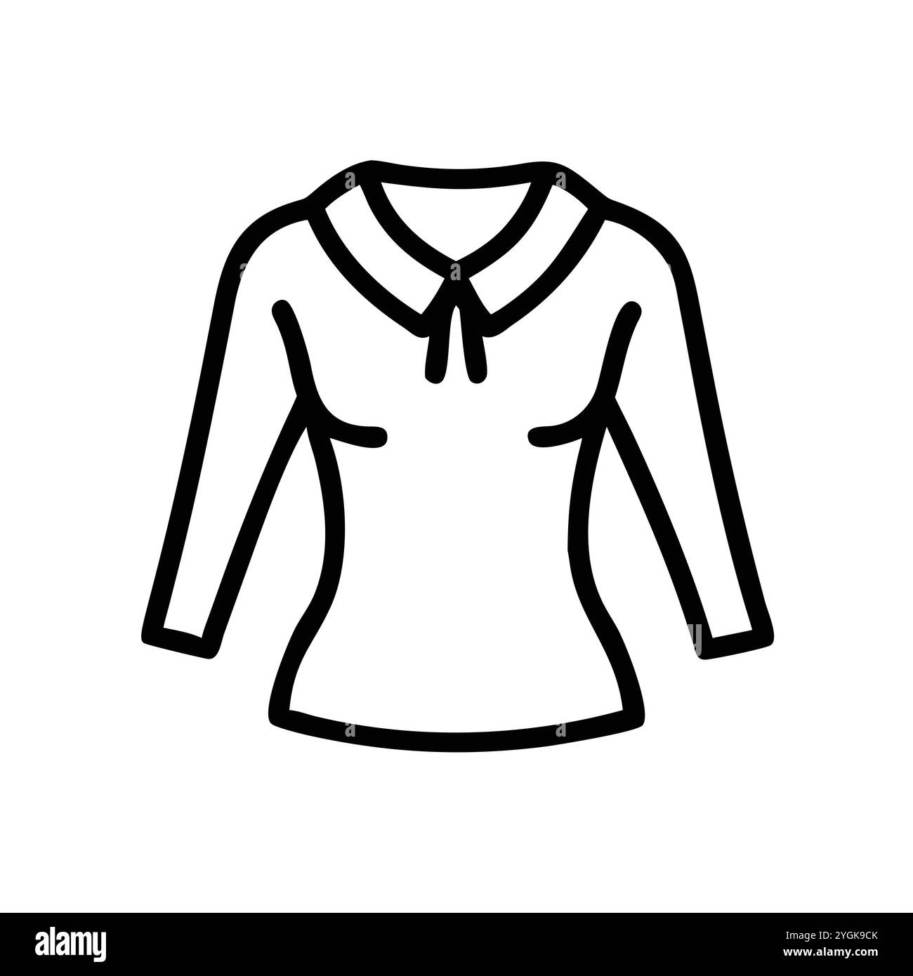 simple vector illustration of a blouse , in a simple and clean style ...