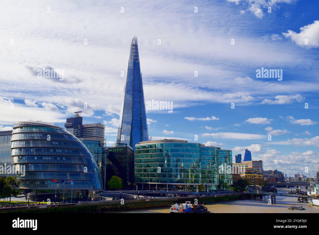 City Hall, the Shard and River Thames, London, England Stock Photo - Alamy