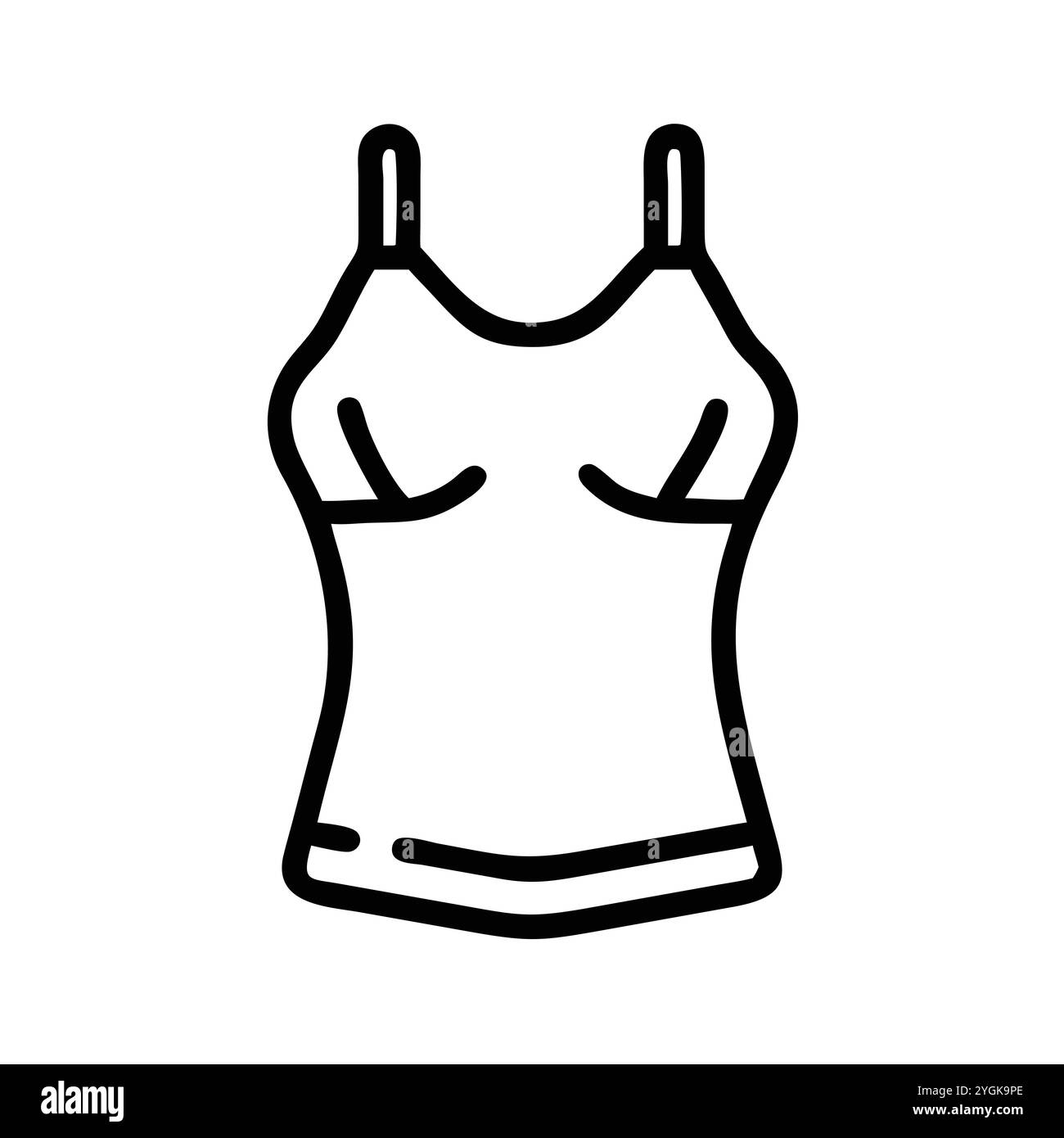 simple vector illustration of a camisole , in a simple and clean style ...