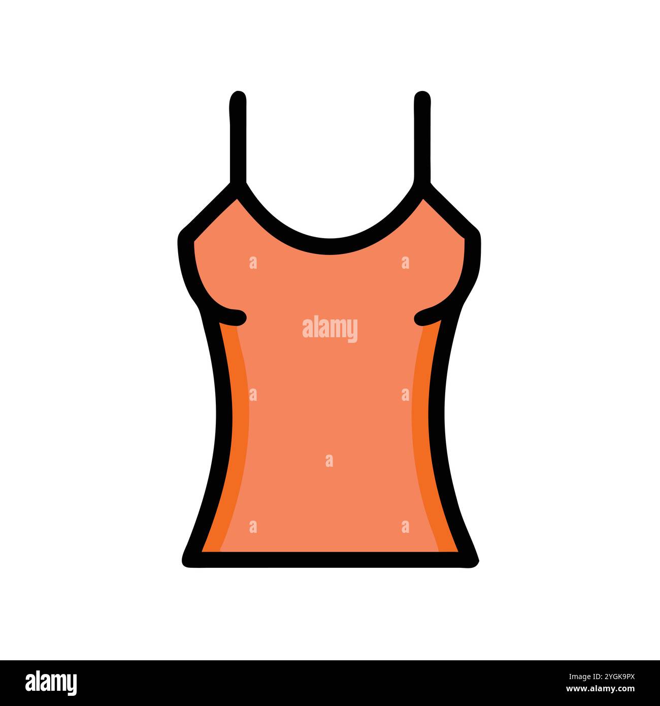 simple vector illustration of a camisole , in a simple and clean style ...