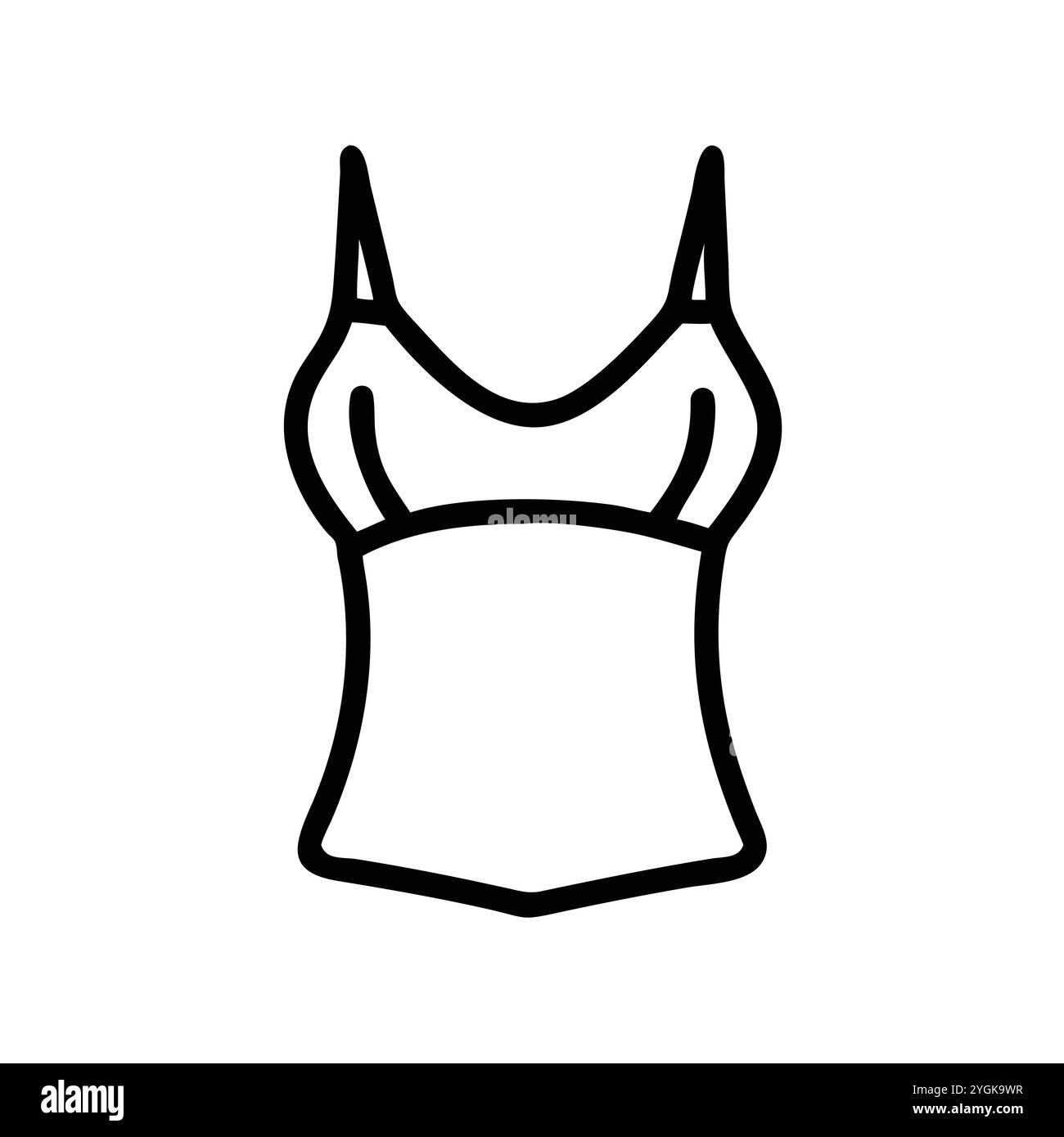 simple vector illustration of a camisole , in a simple and clean style ...