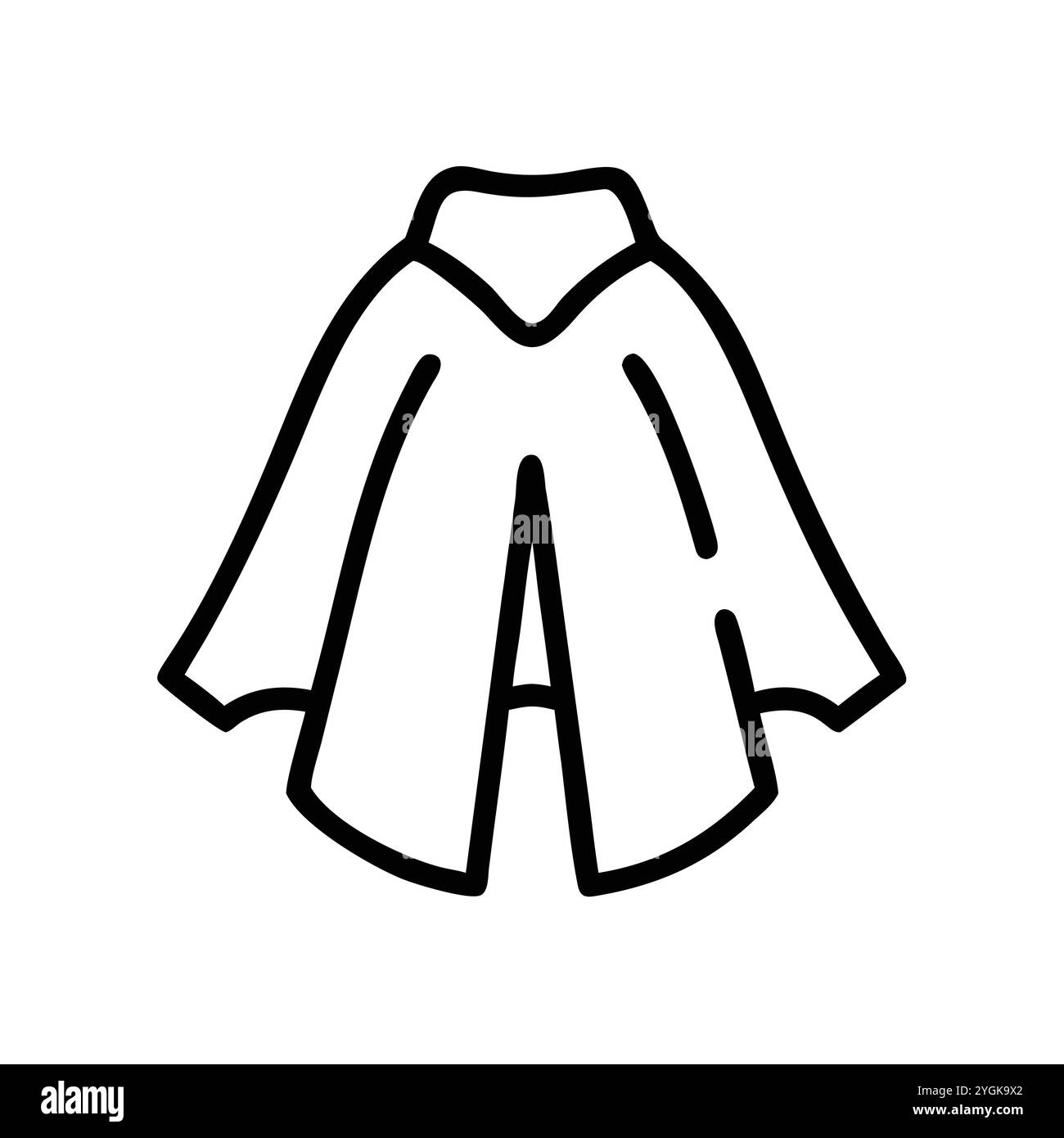 simple vector illustration of a cape , in a simple and clean style, for ...