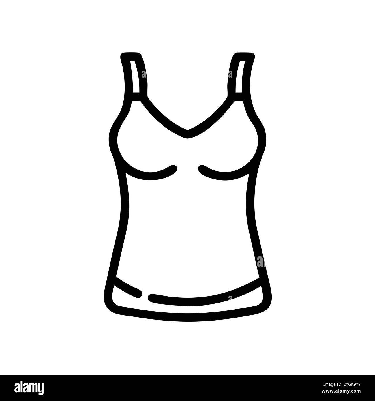 simple vector illustration of a camisole , in a simple and clean style ...