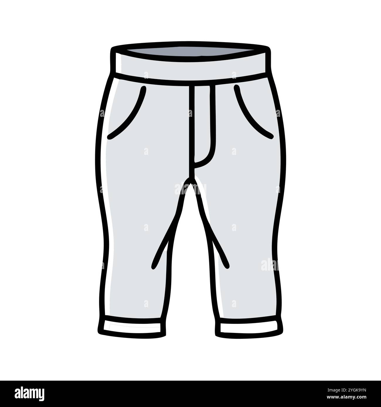 simple vector illustration of a capris , in a simple and clean style ...