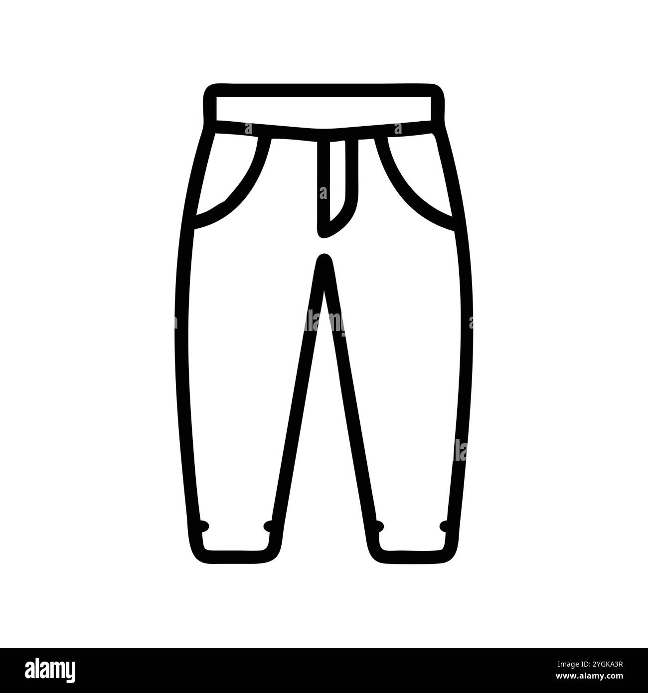 simple vector illustration of a capris , in a simple and clean style ...