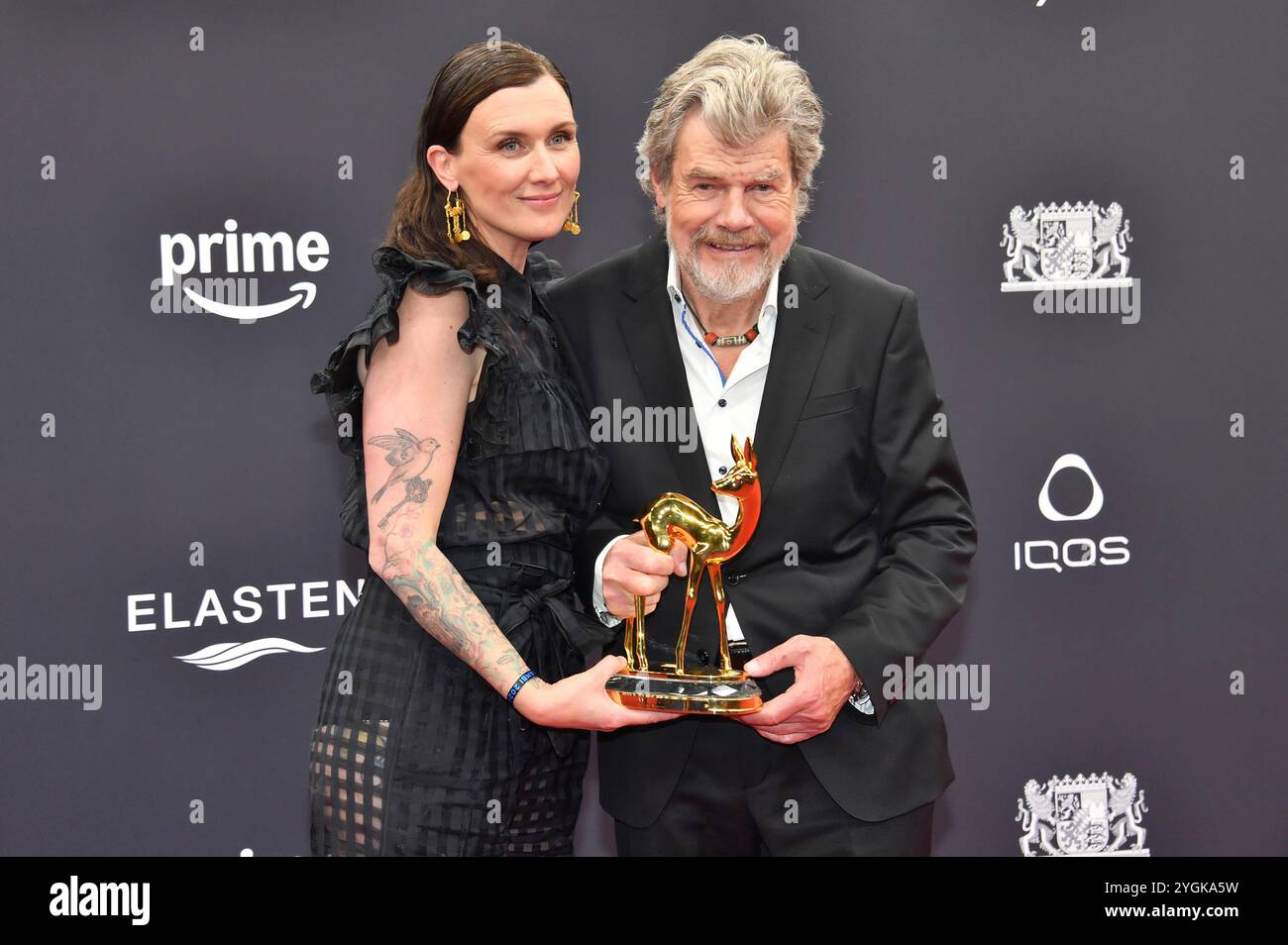 Reinhold Messner mit Ehefrau Diane Messner bei der 76. Bambi-Verleihung ...