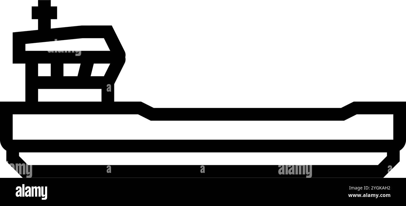 hospital ship line icon vector illustration Stock Vector Image & Art ...