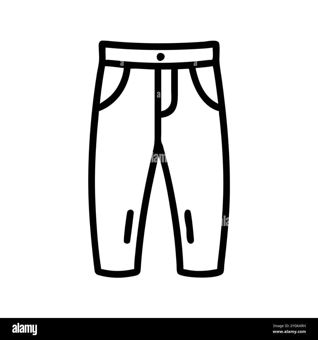 simple vector illustration of a chinos , in a simple and clean style ...