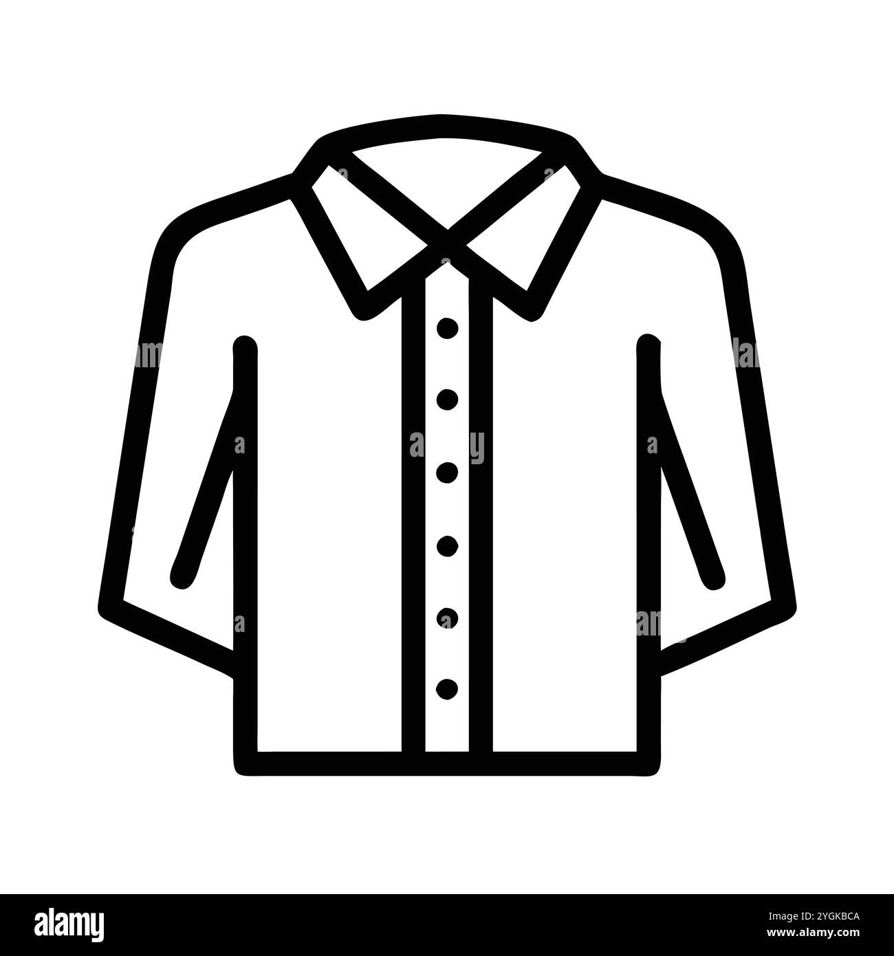 simple vector illustration of a dress shirt , in a simple and clean ...