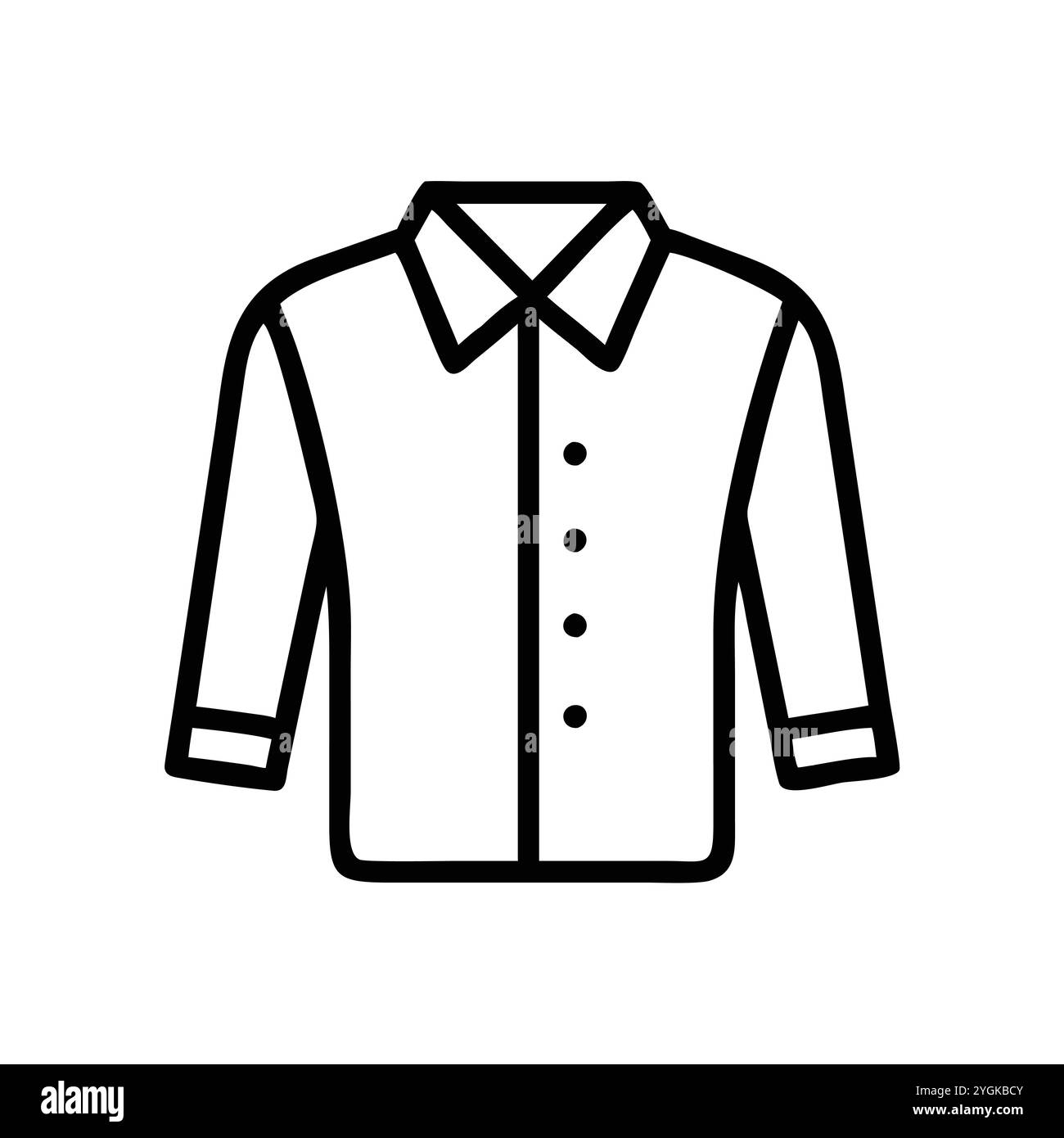 simple vector illustration of a dress shirt , in a simple and clean ...