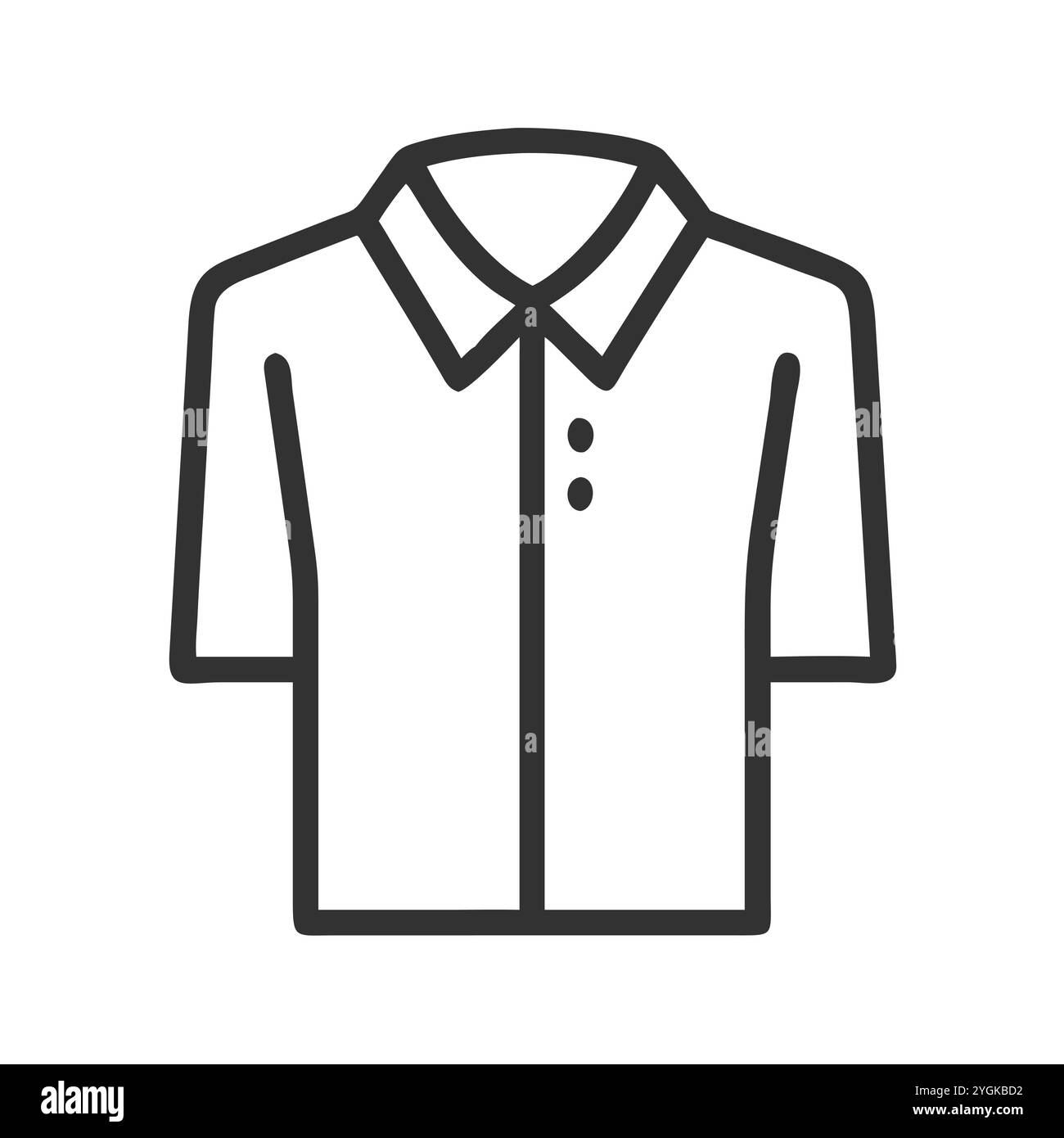 simple vector illustration of a dress shirt , in a simple and clean ...