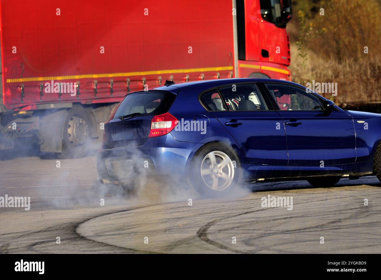 car, drifting, madness on the road, ride, transport, rubber, road, no ...