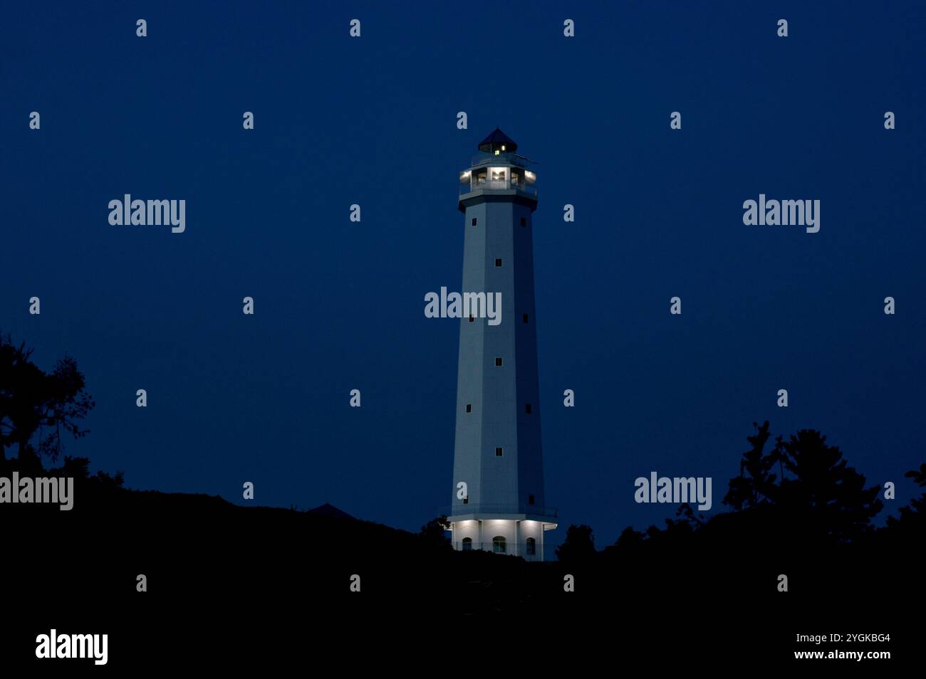 The white tower of the Tanjung Batu Tarakan lighthouse - Indonesia ...