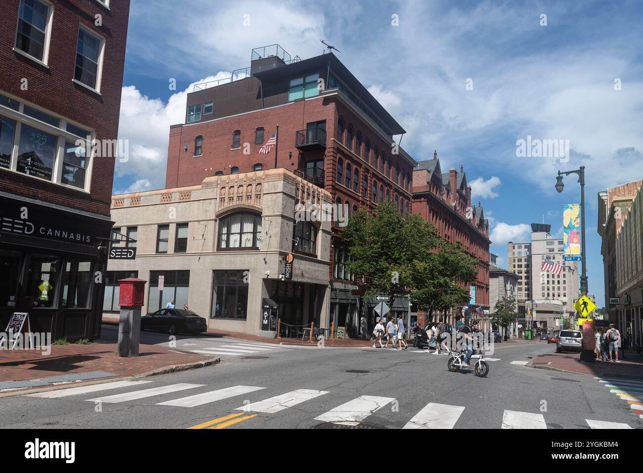 Portland Maine Usa Stock Photo Alamy