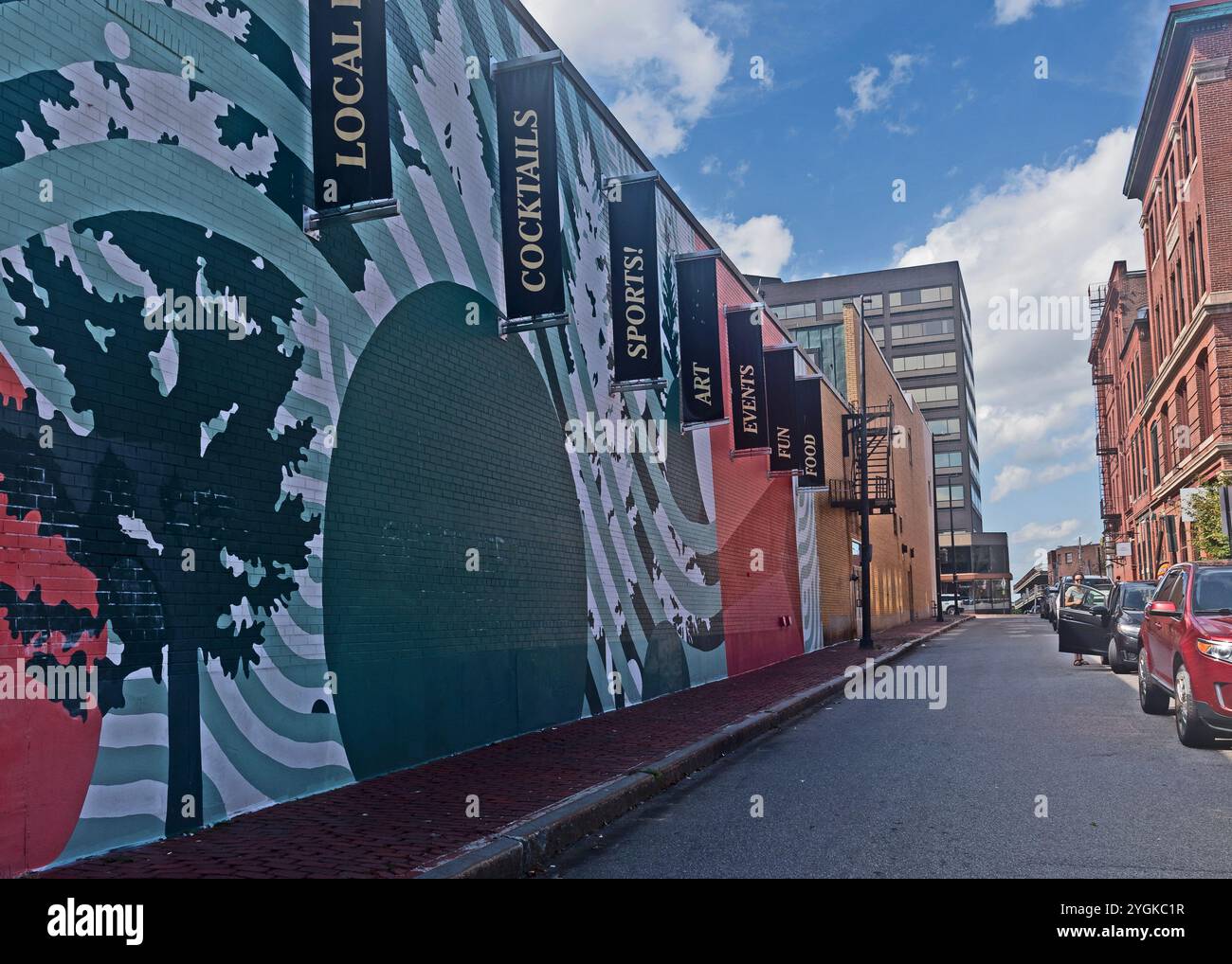 Mural Arts. Portland, Maine, USA Stock Photo - Alamy