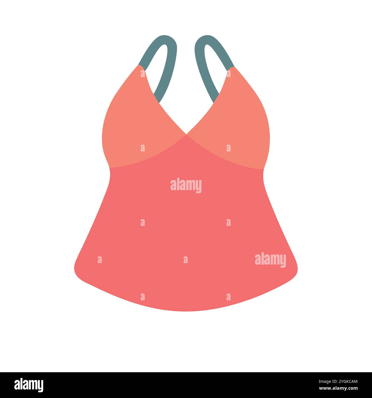 simple vector illustration of a halter top , in a simple and clean ...