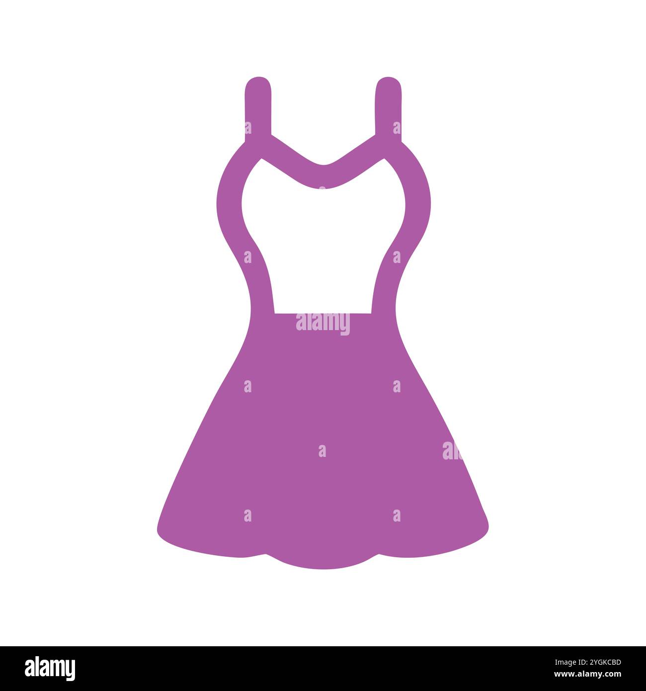 simple vector illustration of a halter dress , in a simple and clean ...