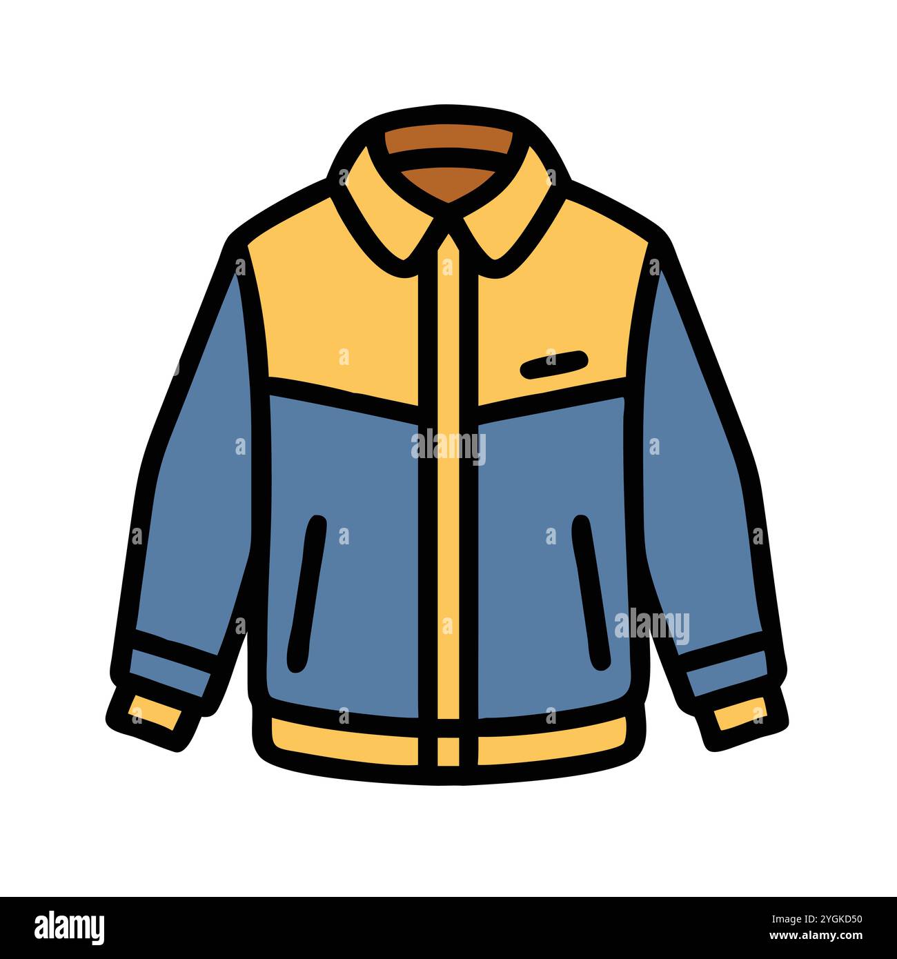 simple vector illustration of a jacket , in a simple and clean style ...