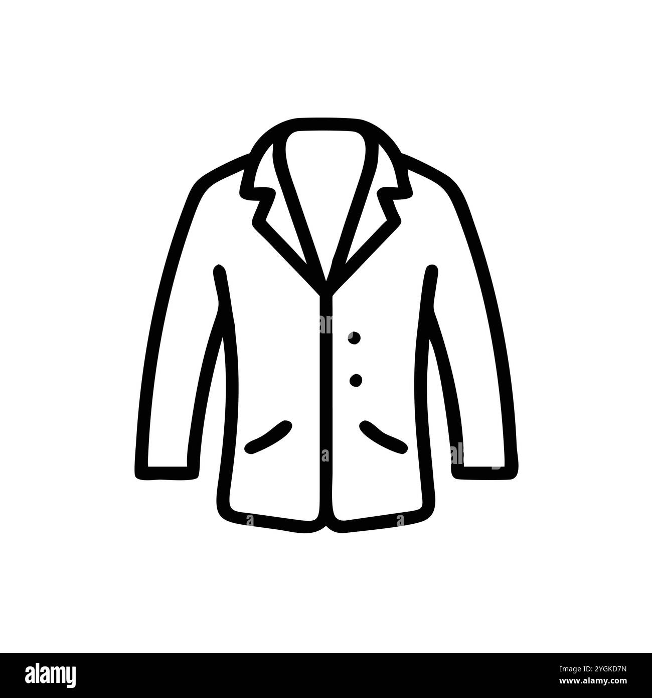 Jacket icon simple flat Black and White Stock Photos & Images - Alamy