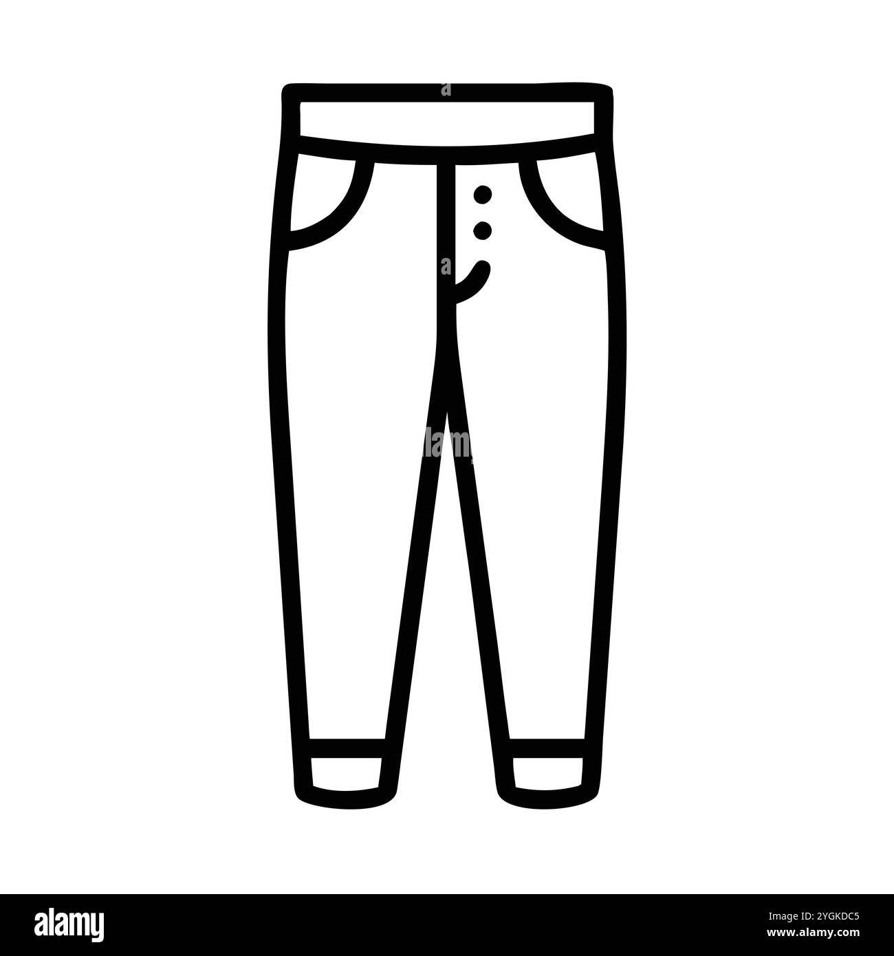 simple vector illustration of a jeans , in a simple and clean style ...