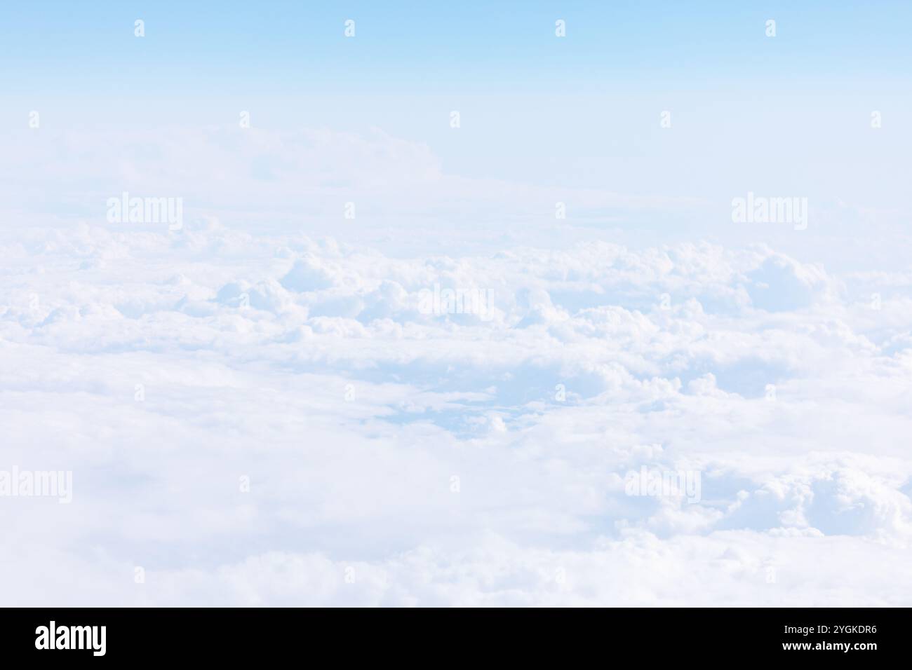 White cloudscape on the heaven view over fluffy clouds. Beauty of ...