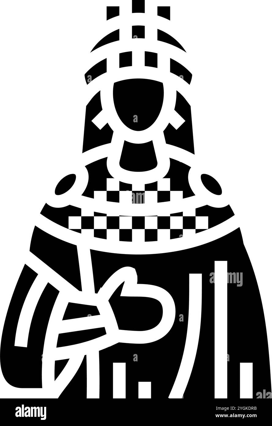 empress byzantine glyph icon vector illustration Stock Vector Image ...