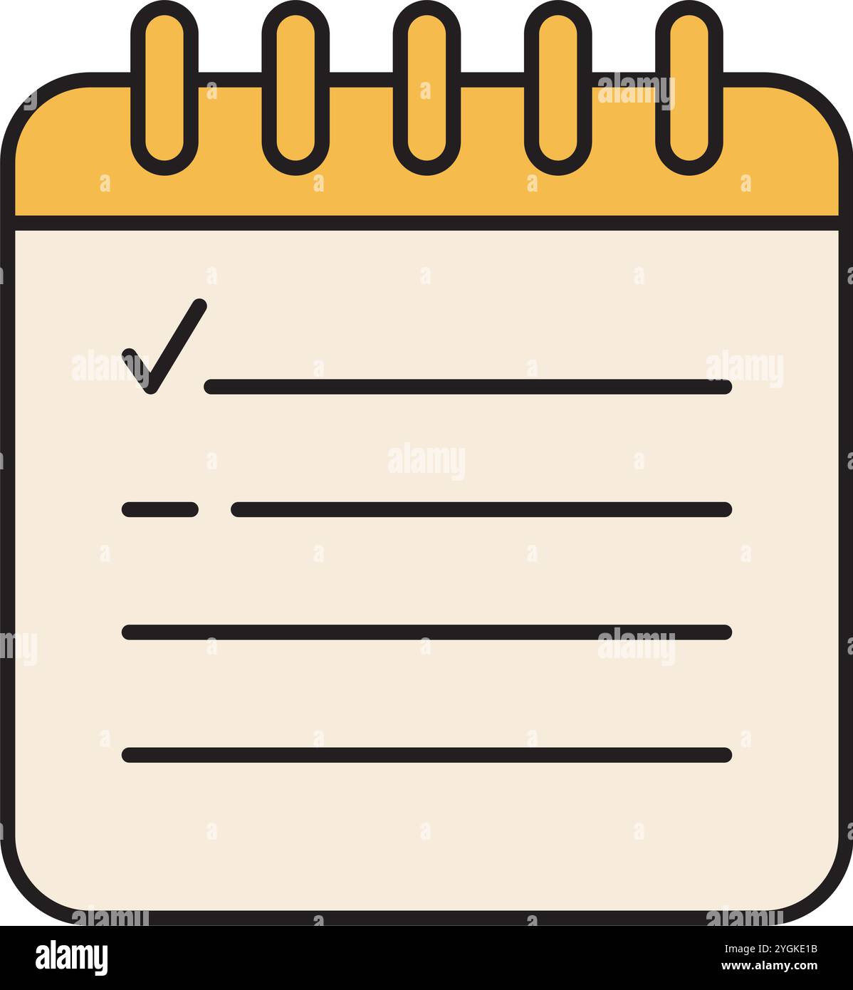 notepad checklist work Stock Vector Image & Art - Alamy