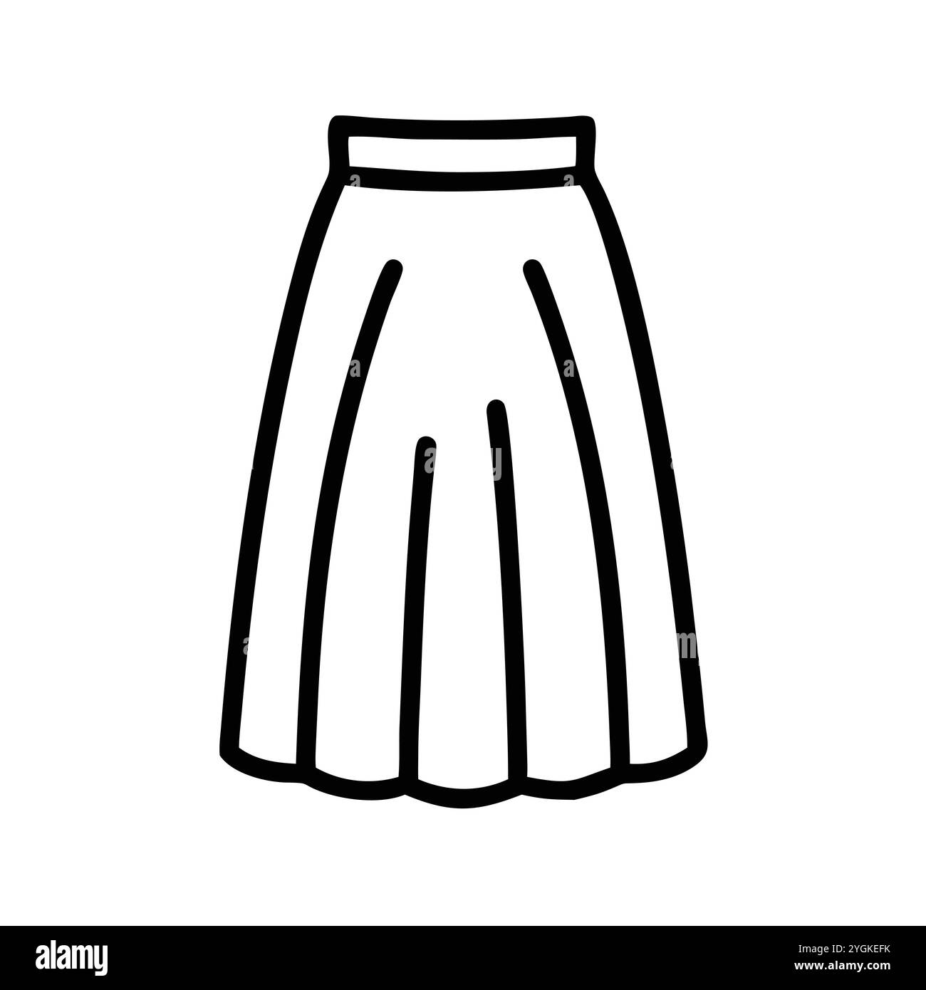 Maxi skirt icon hi-res stock photography and images - Alamy