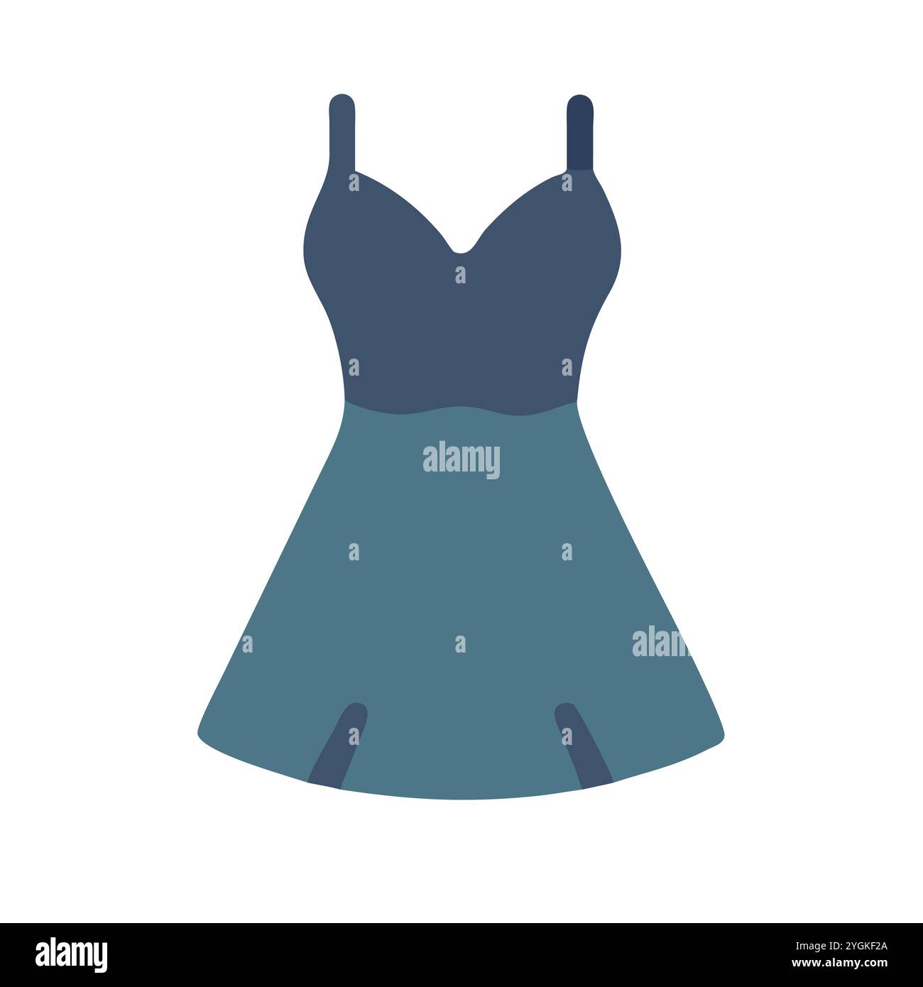 simple vector illustration of a mini dress , in a simple and clean ...