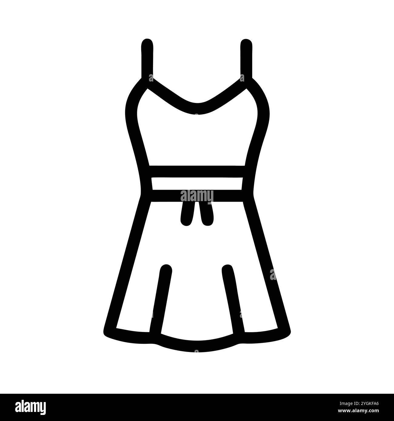 simple vector illustration of a mini dress , in a simple and clean ...