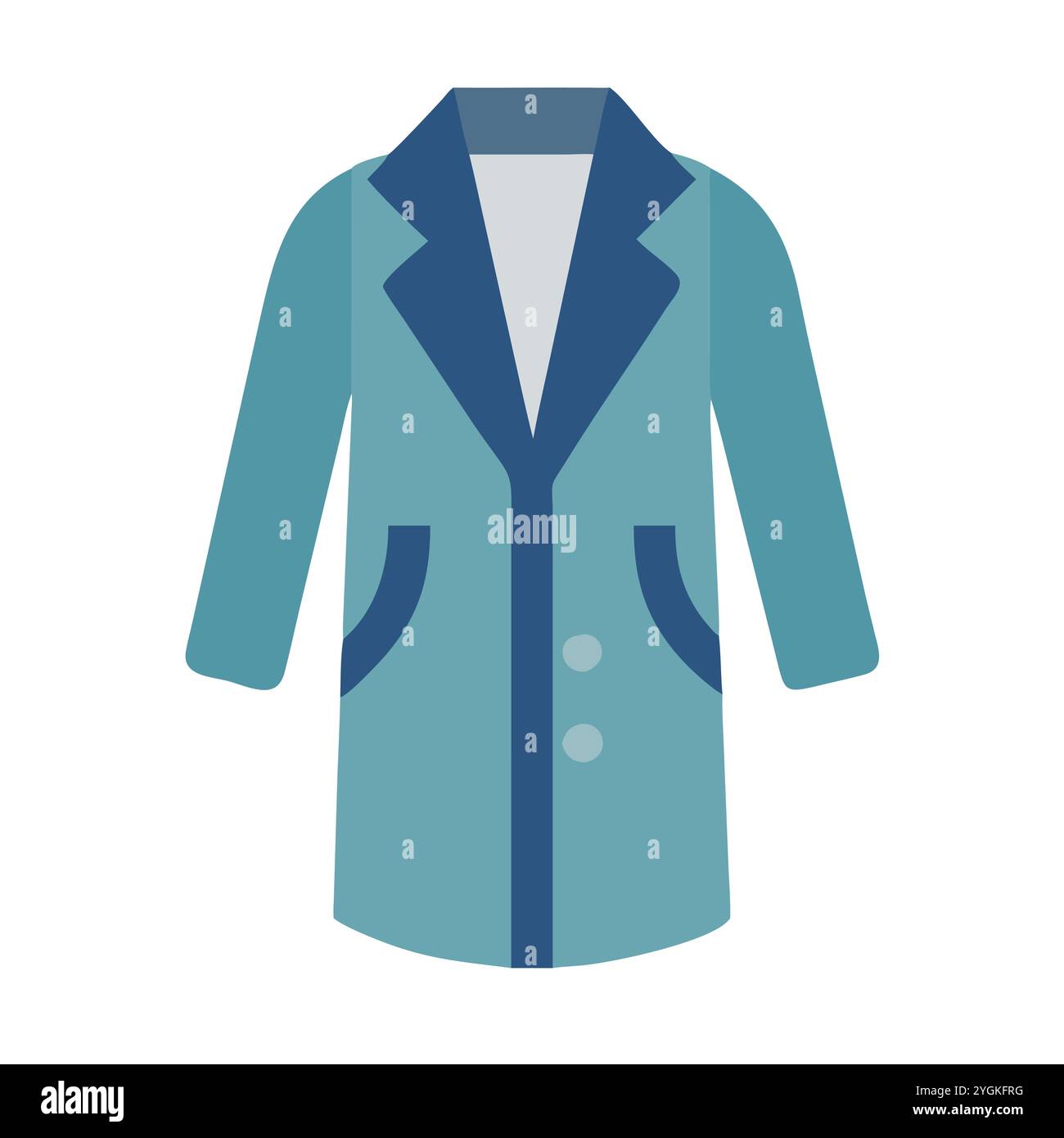simple vector illustration of a overcoat , in a simple and clean style ...