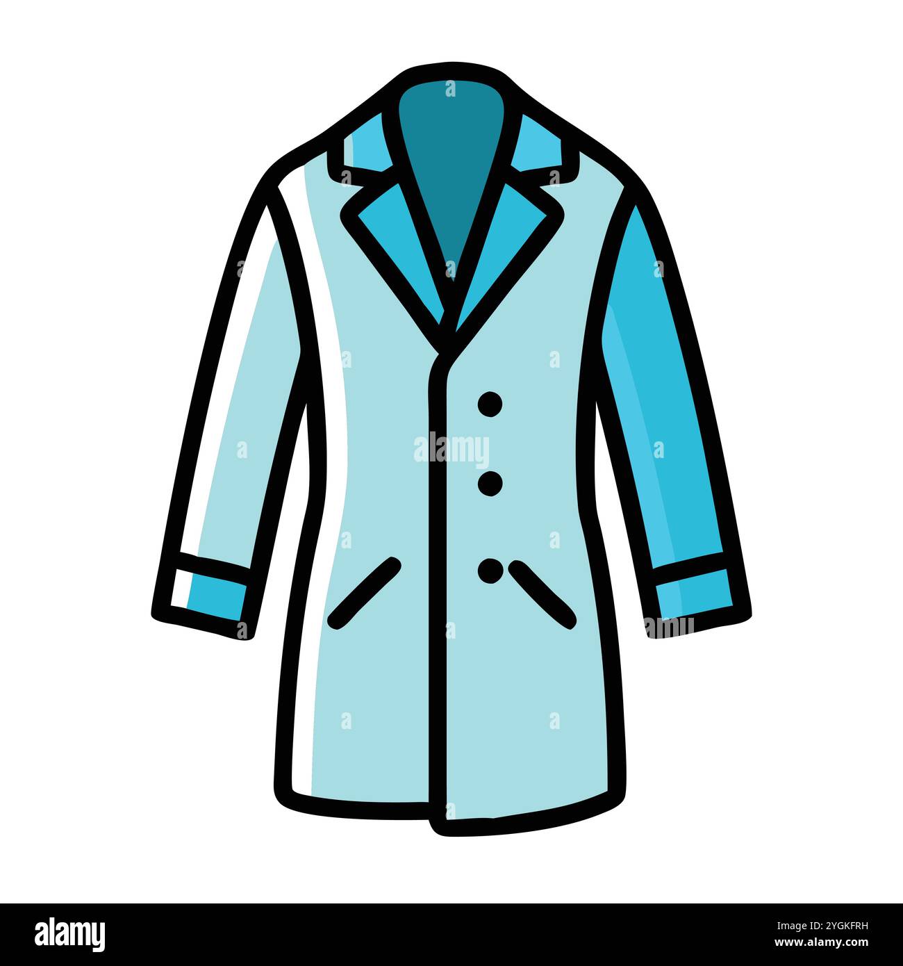 simple vector illustration of a overcoat , in a simple and clean style ...