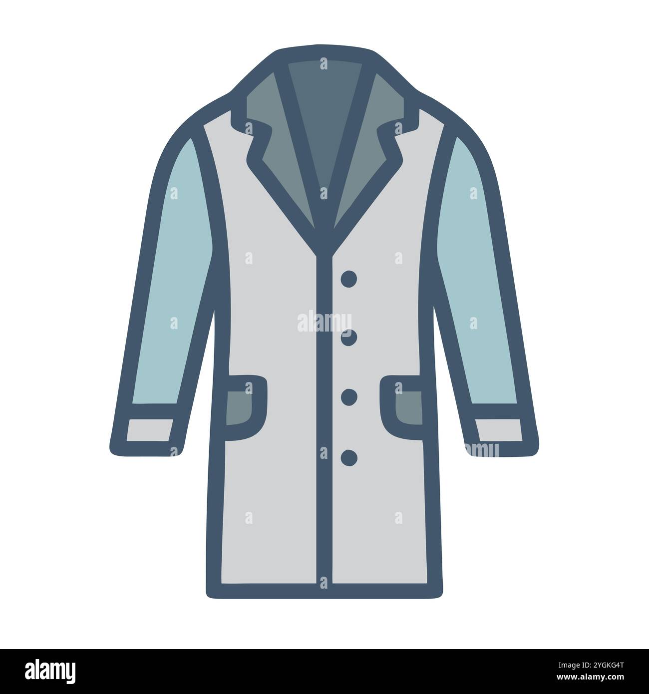 simple vector illustration of a overcoat , in a simple and clean style ...