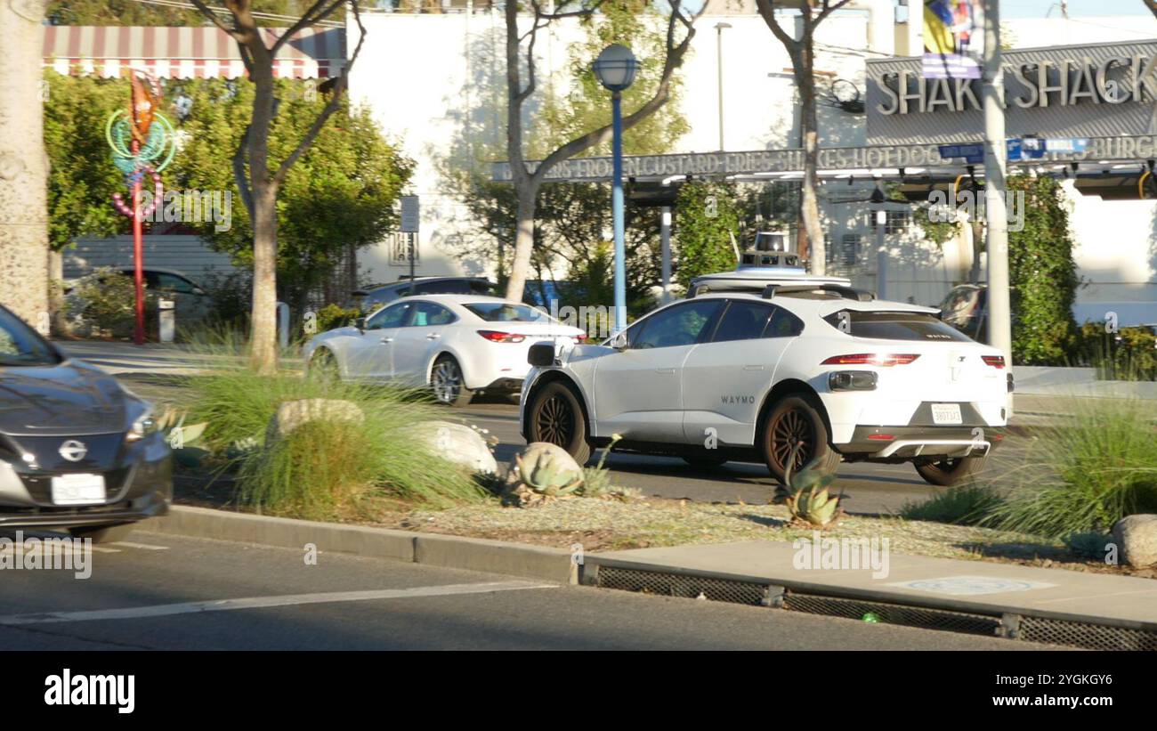 Los Angeles, California, USA 7th November 2024 Waymo Driverless Car on ...