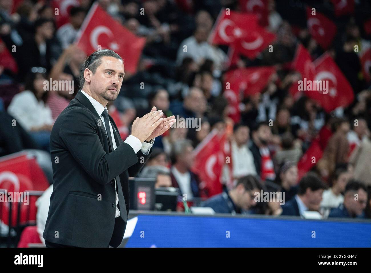 Head coach Emilian Alexandru Olteanu of Romania seen during the FIBA ...