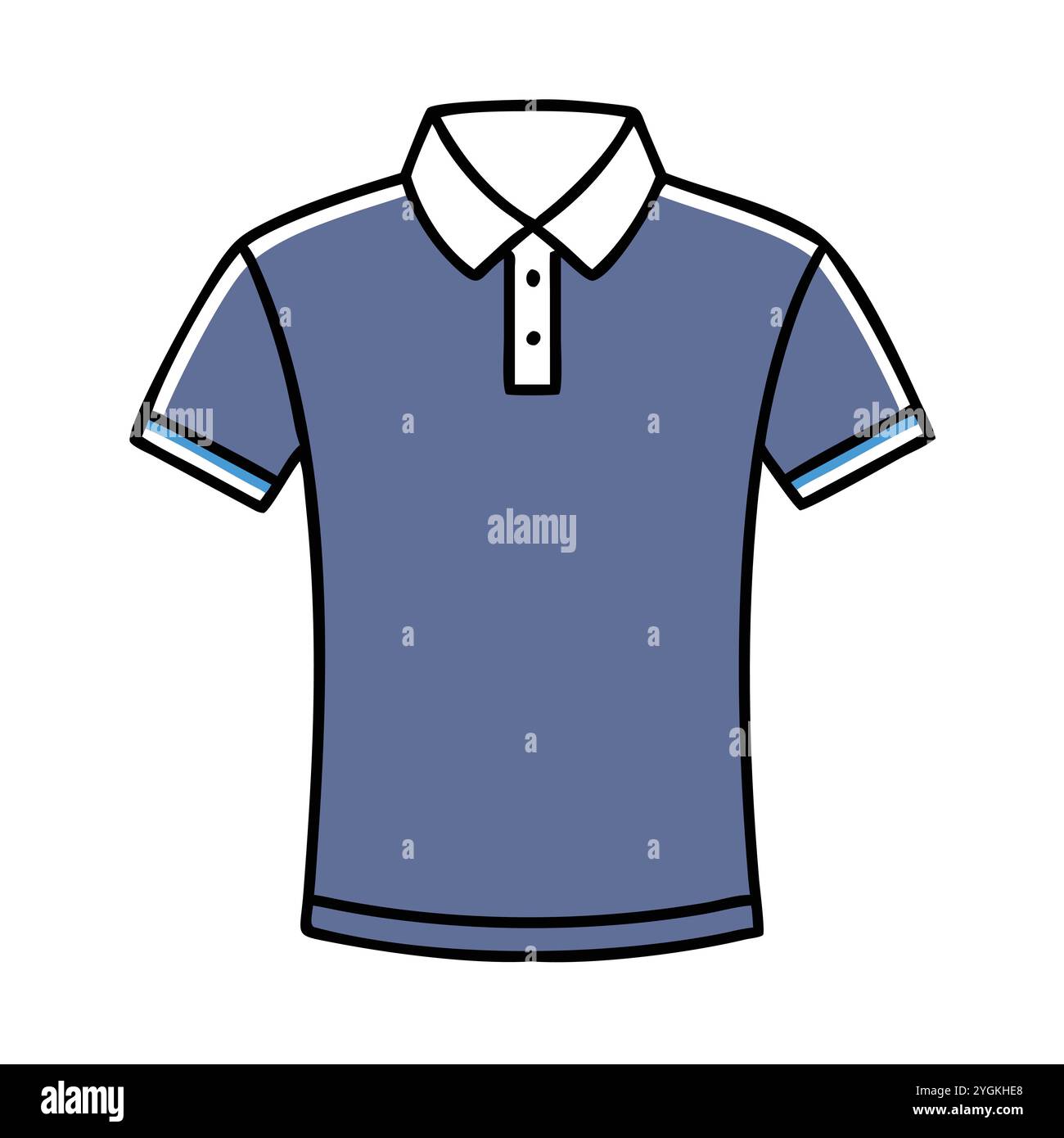 simple vector illustration of a polo shirt , in a simple and clean ...