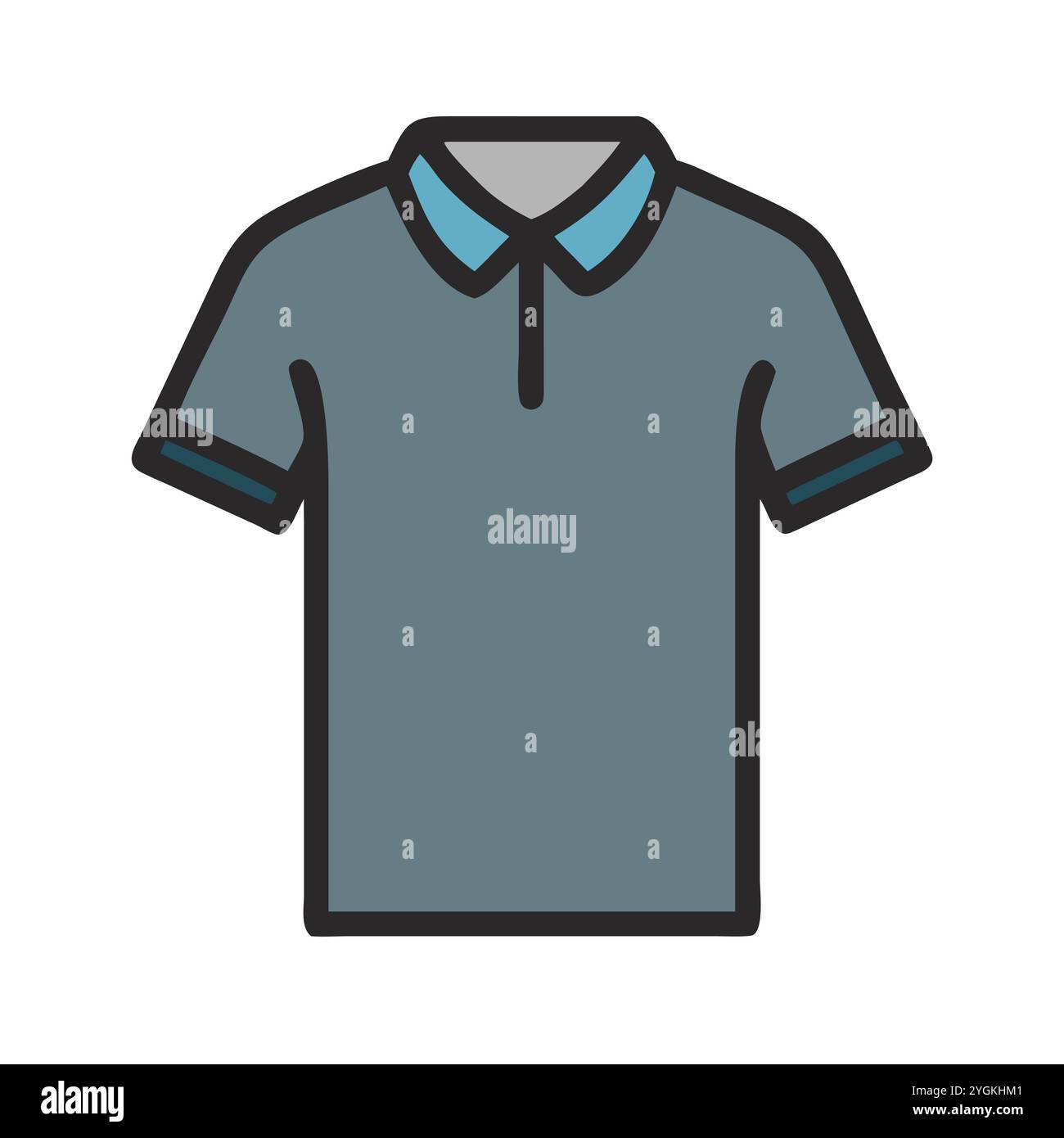 simple vector illustration of a polo shirt , in a simple and clean ...