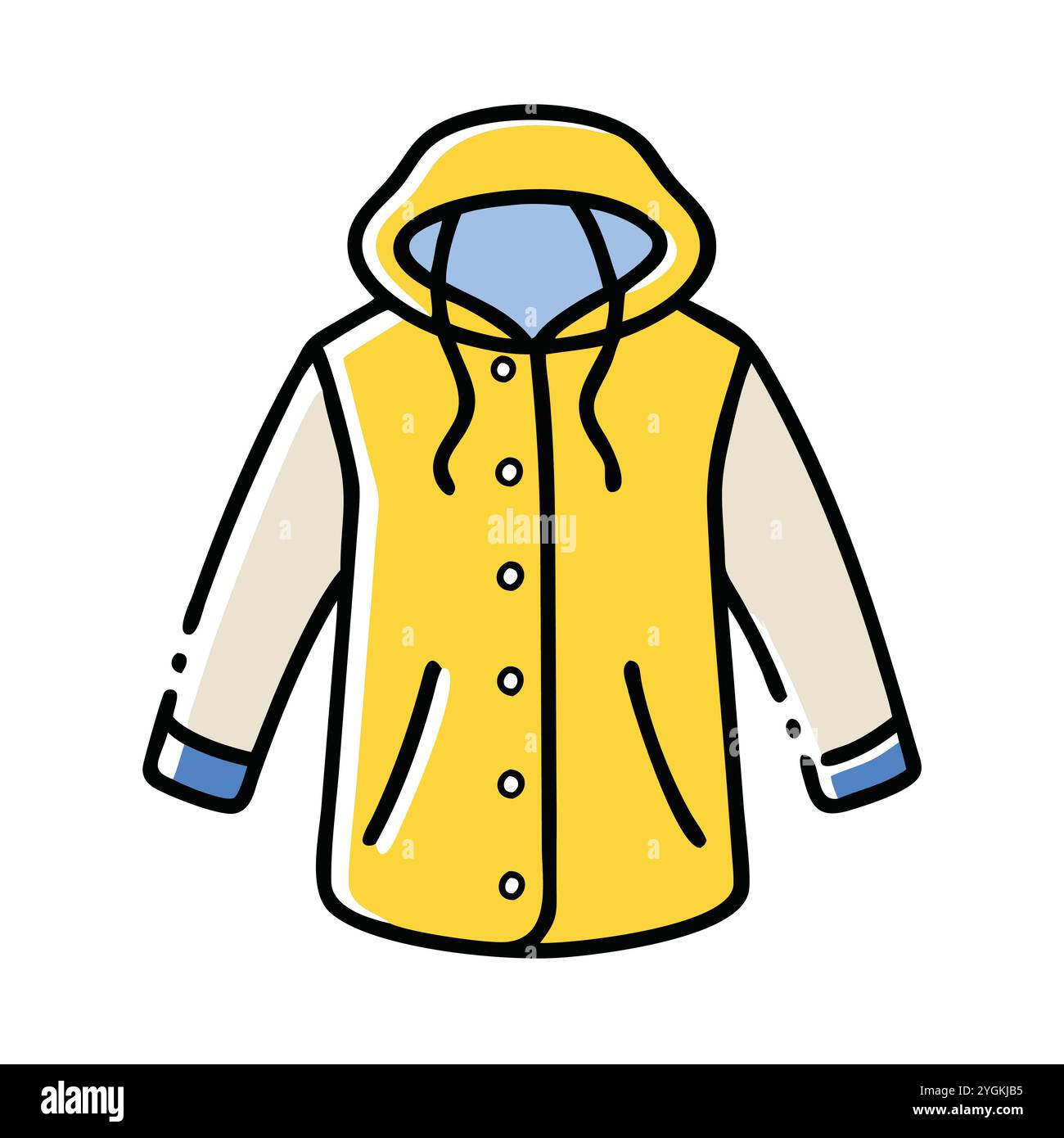 Raincoat vector hi-res stock photography and images - Alamy