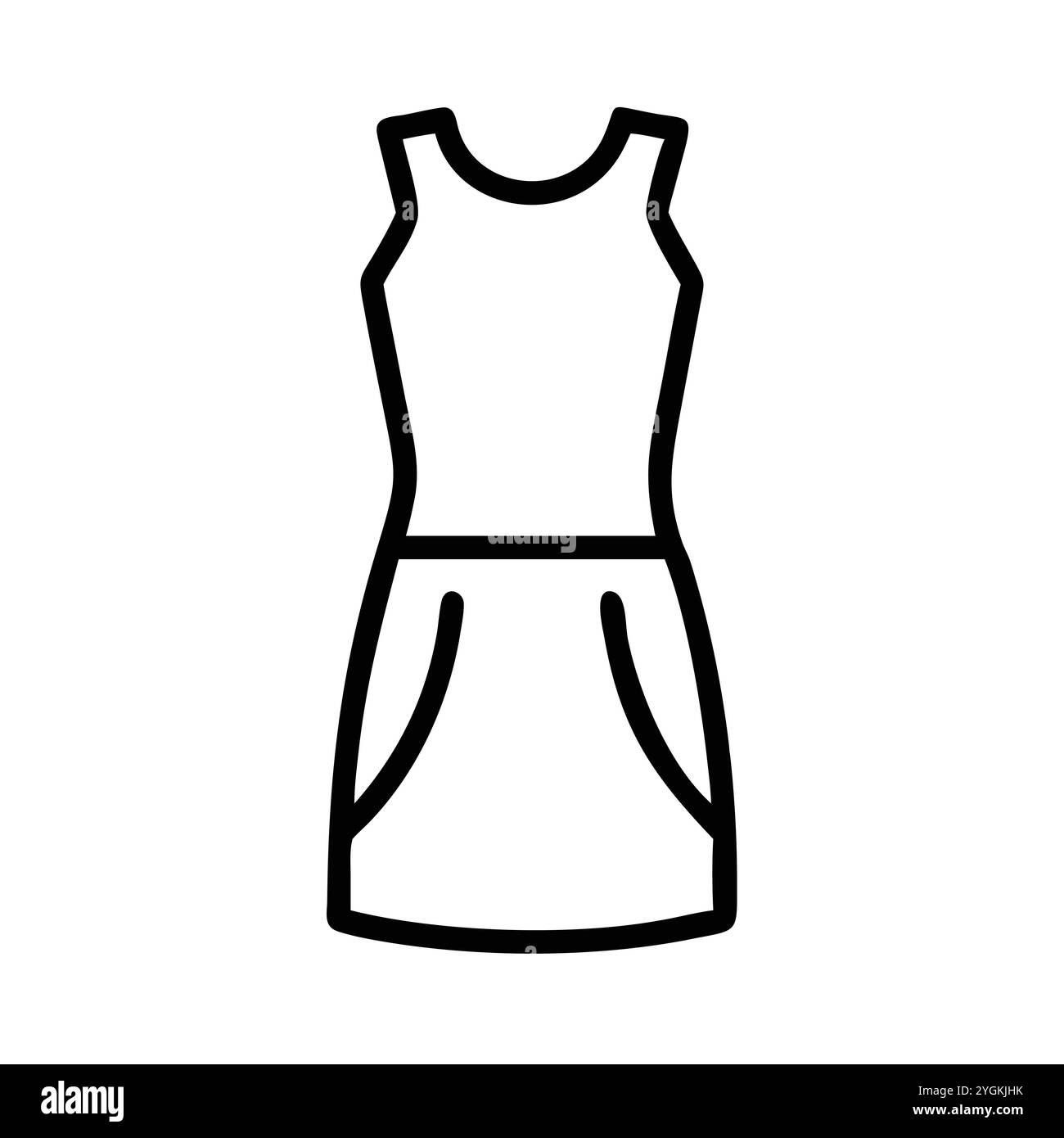 simple vector illustration of a sheath dress , in a simple and clean ...