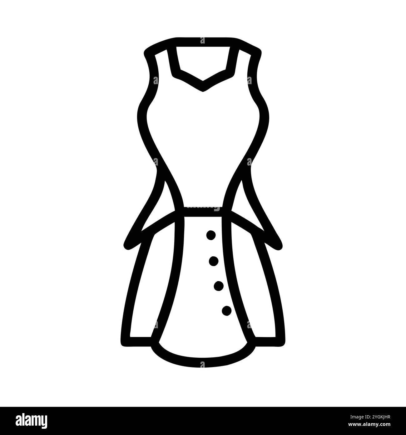 simple vector illustration of a sheath dress , in a simple and clean ...