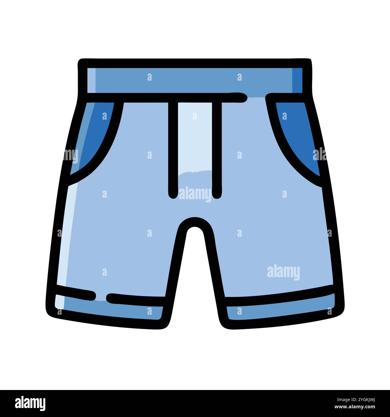 simple vector illustration of a shorts , in a simple and clean style ...