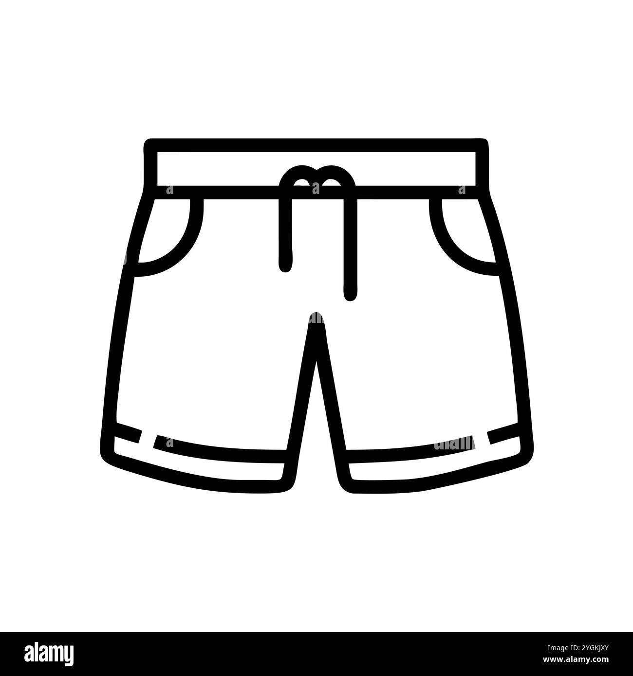 simple vector illustration of a shorts , in a simple and clean style ...