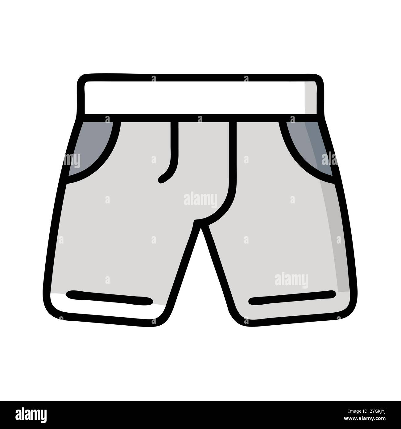 simple vector illustration of a shorts , in a simple and clean style ...
