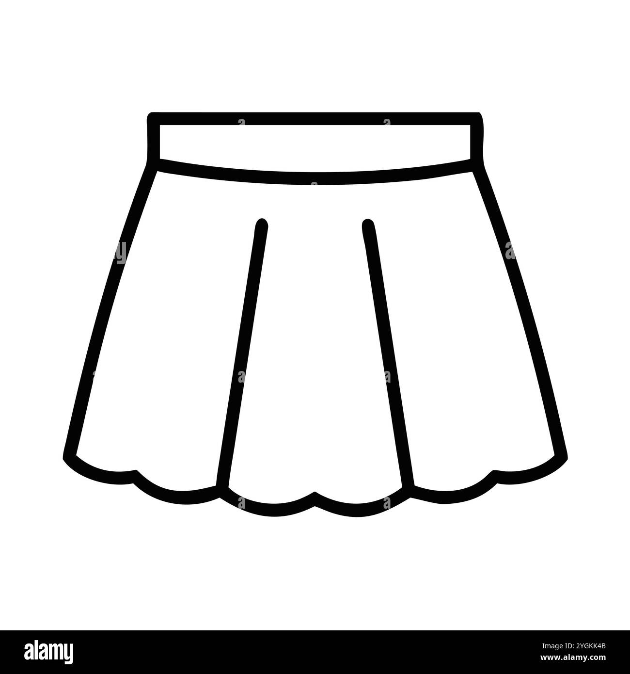 simple vector illustration of a skort , in a simple and clean style ...