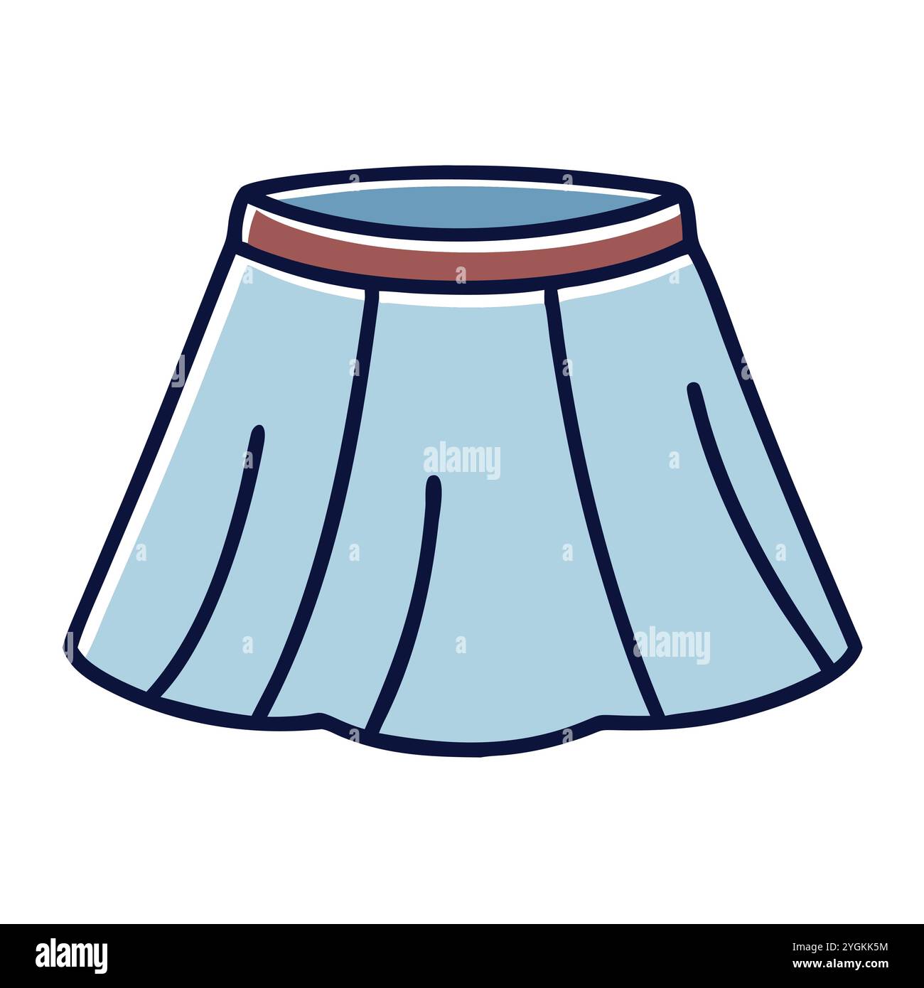 simple vector illustration of a skort , in a simple and clean style ...