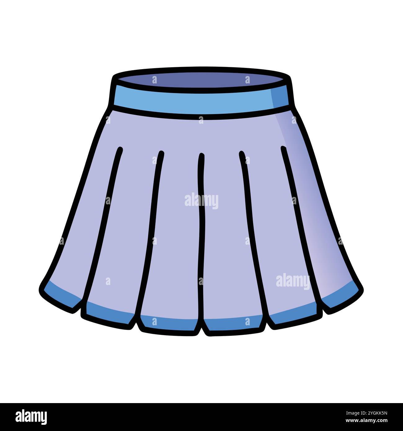 simple vector illustration of a skirt , in a simple and clean style ...