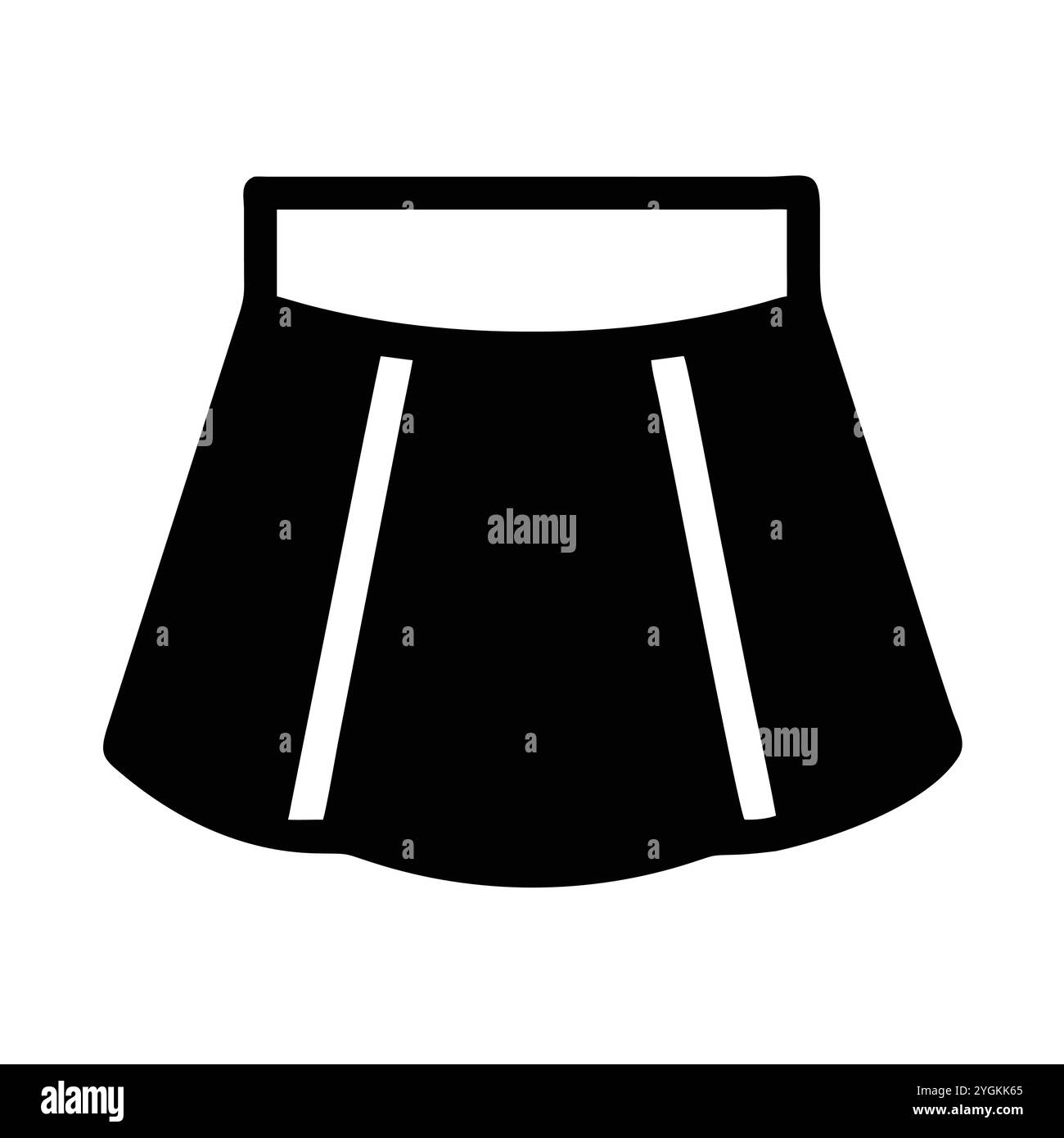 simple vector illustration of a skort , in a simple and clean style ...