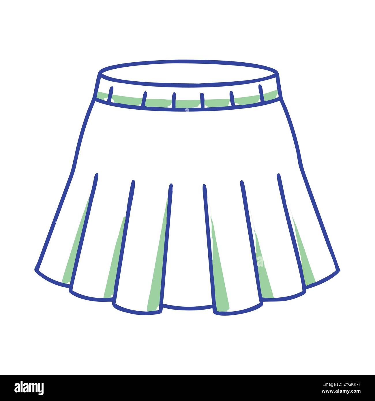 simple vector illustration of a skort , in a simple and clean style ...